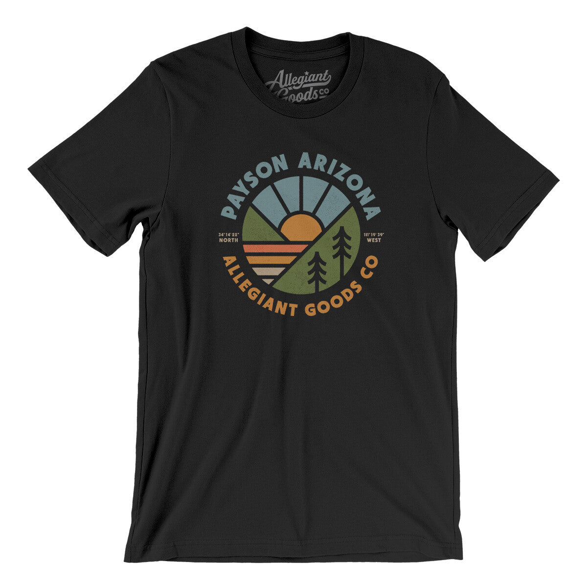 Payson Arizona Retro Badge Men/Unisex T-Shirt – Allegiant Goods Co.