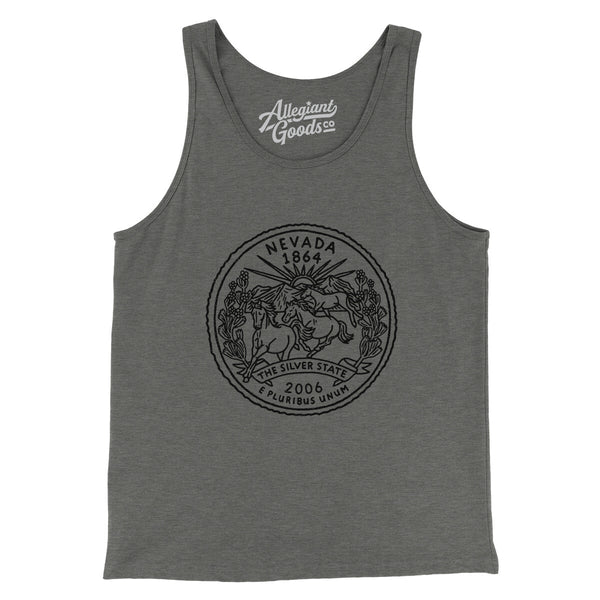 Nevada State Quarter Men/Unisex Tank Top - Allegiant Goods Co.