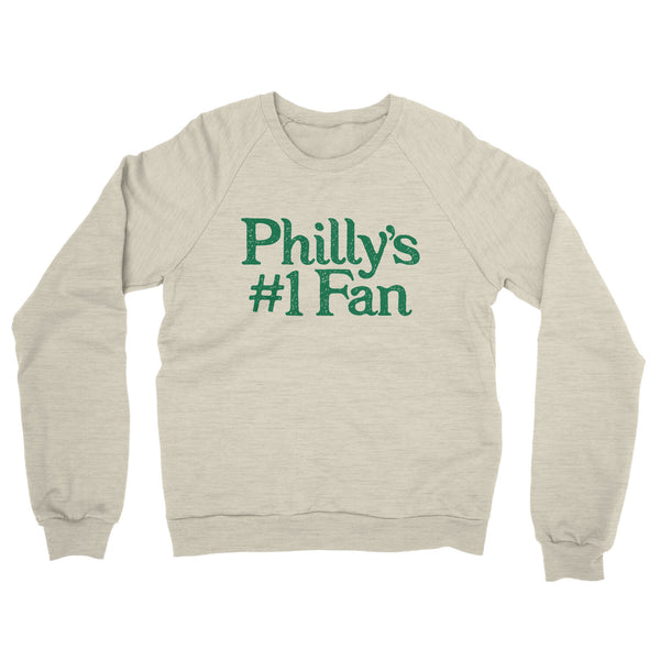 Philly's Number 1 Fan Midweight French Terry Crewneck Sweatshirt ...
