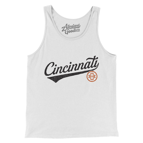 Cincinnati Vintage Script Men/Unisex Tank Top - Allegiant Goods Co.