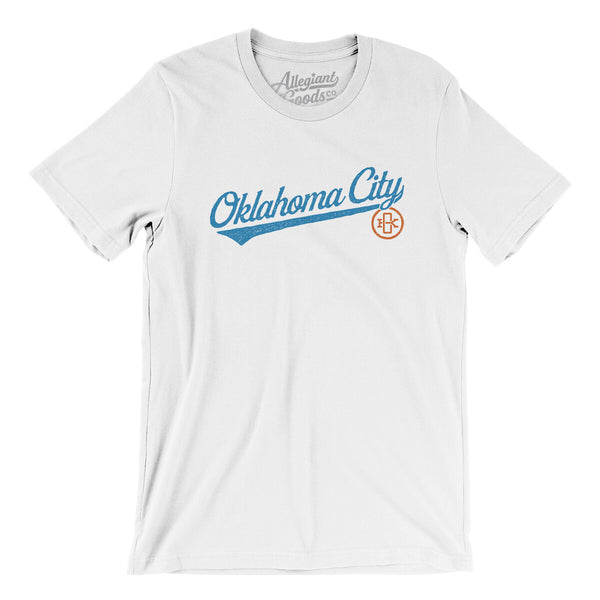Oklahoma City Vintage Script Men/Unisex T-Shirt - Allegiant Goods Co.