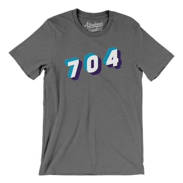 Charlotte 704 Area Code Men/Unisex T-Shirt - Allegiant Goods Co.