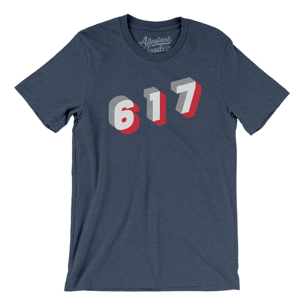 Boston 617 Area Code Men/Unisex T-Shirt - Allegiant Goods Co.